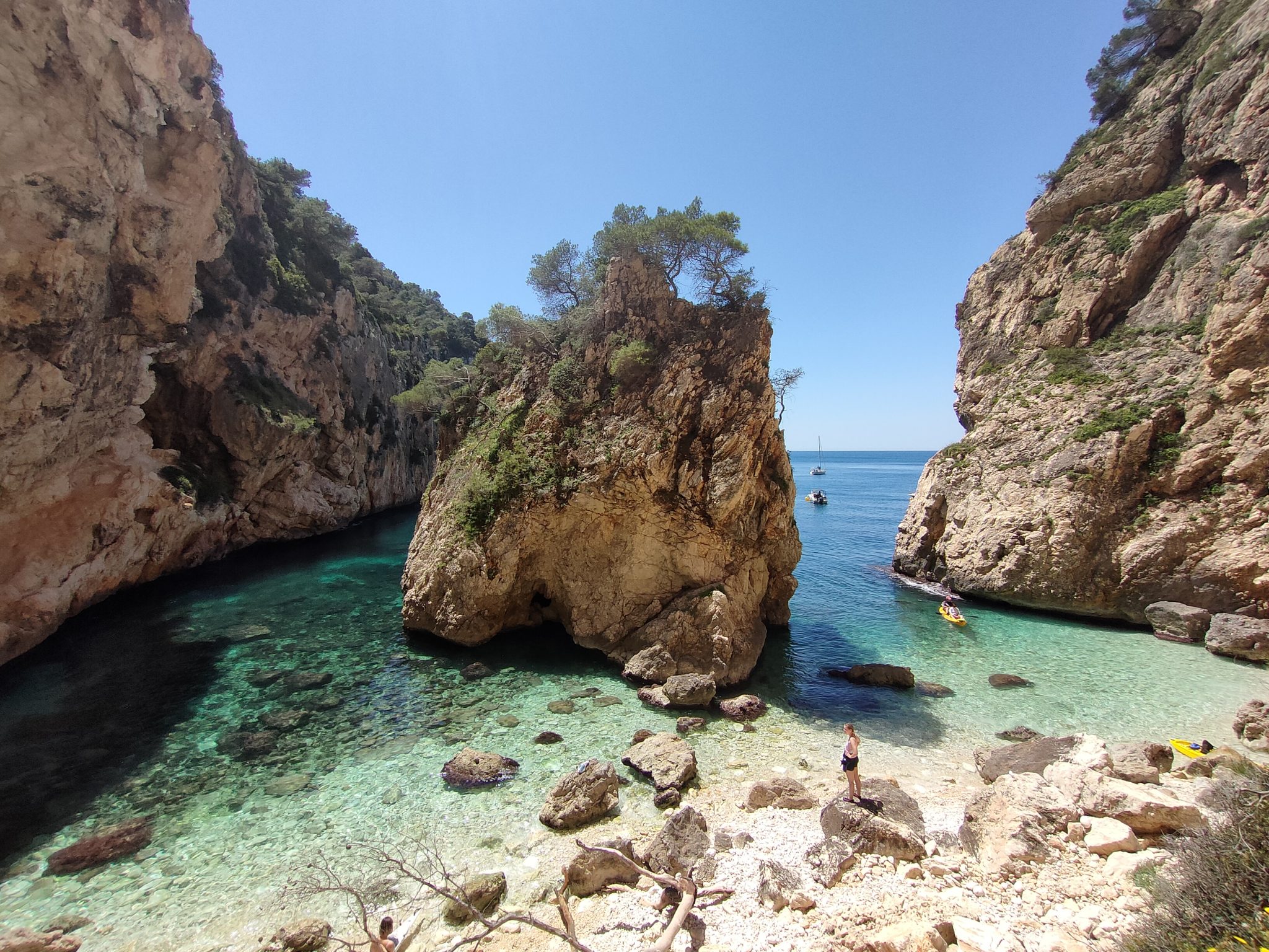 La Cala del Portitxol o Cala Barraca en Jávea